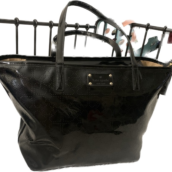 kate spade | Bags | Kate Spade Harmony Patent Leather Metro Perforated ...